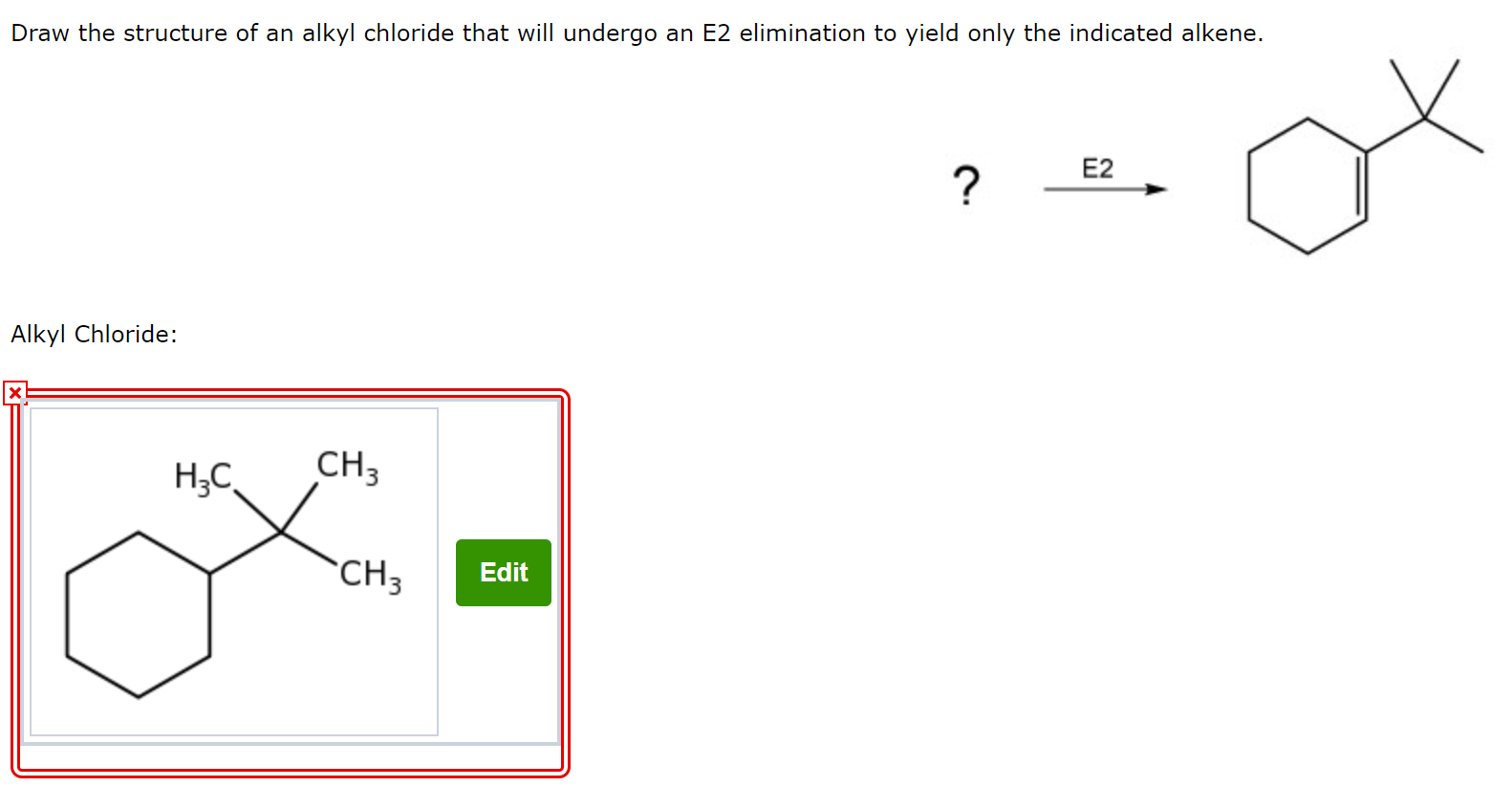 Solved Draw the structure of an alkyl chloride that will | Chegg.com