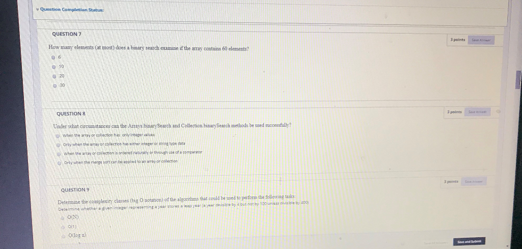 Solved Question Completion Status QUESTION 7 3 points Save | Chegg.com