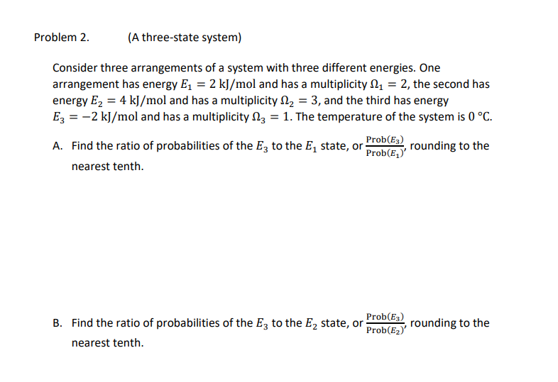 Solved Consider three arrangements of a system with three | Chegg.com