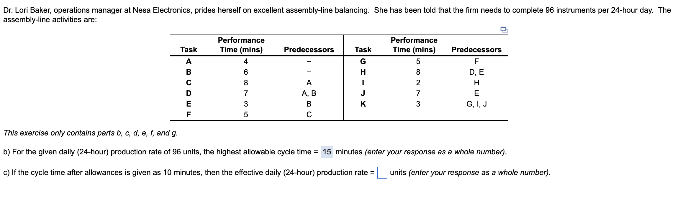 Solved This exercise only contains parts b,c,d,e,f, and g. | Chegg.com Solved This exercise only contains parts b,c,d,e,f, and g. | Chegg.com