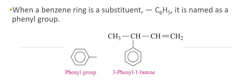 Solved -When a benzene ring is a substituent, −C6H5, it is | Chegg.com