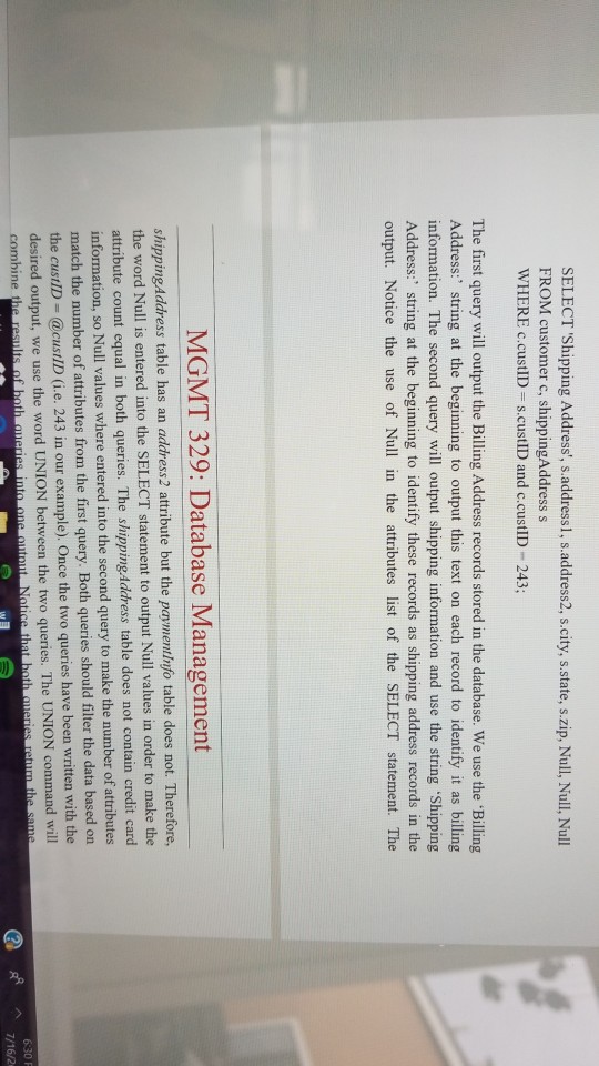 Solved Overview of Project The class project will require | Chegg.com