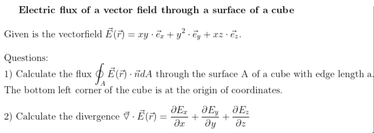 Solved Electric flux of a vector field through a surface of | Chegg.com