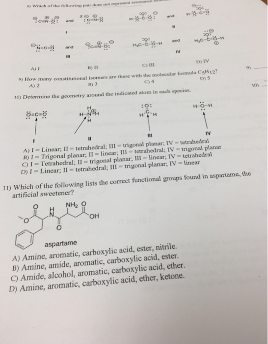 Solved n) Which of the following pair does not represent s | Chegg.com