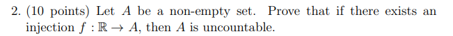 Solved 2. ( 10 points) Let A be a non-empty set. Prove that | Chegg.com