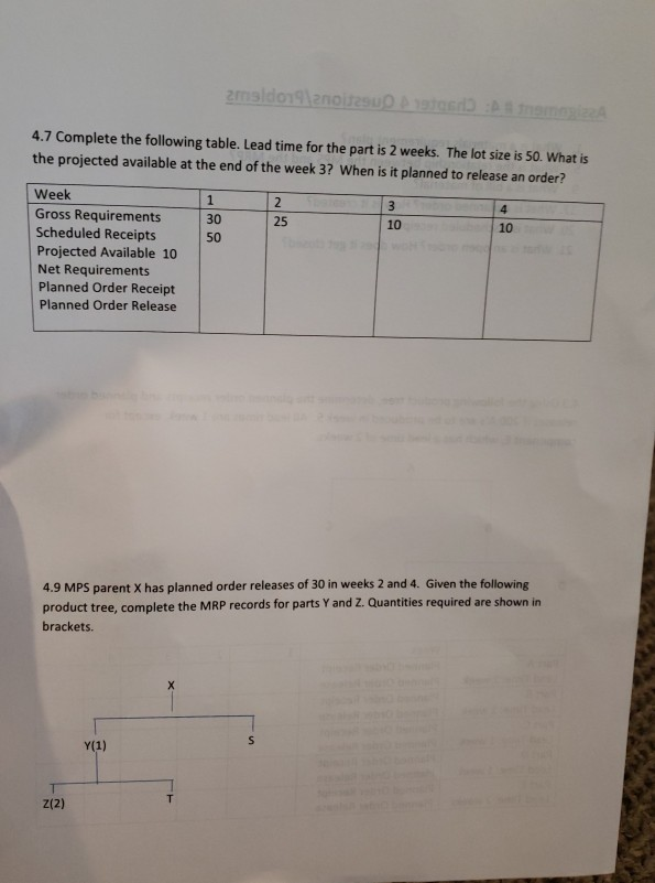Solved 2msldontesuo&1t : tmiA 4.7 Complete the following | Chegg.com