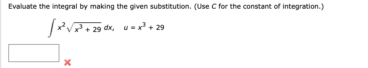 Solved Evaluate the integral by making the given | Chegg.com