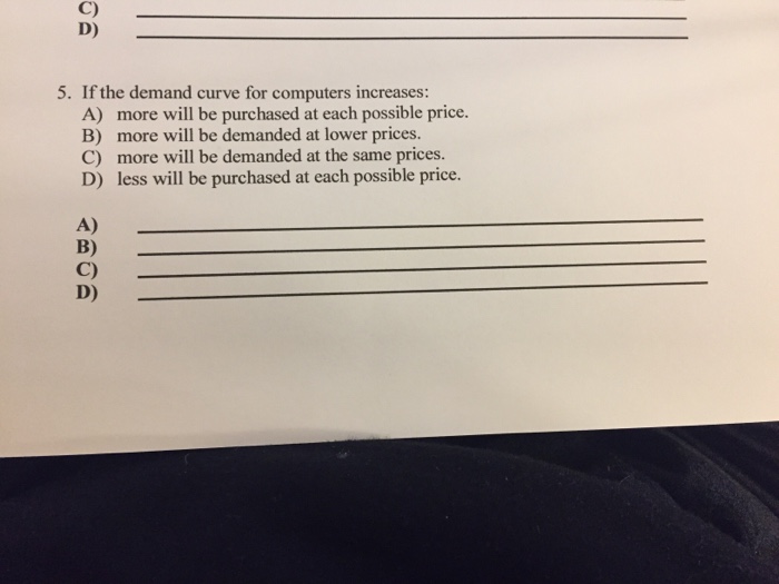 Solved If the demand curve for computers increases: more | Chegg.com