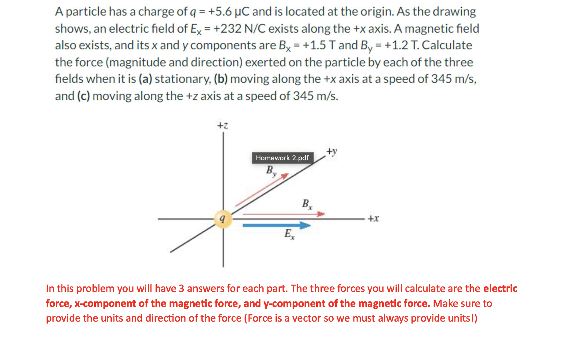 Solved A particle has a charge of q=+5.6μC ﻿and is located | Chegg.com