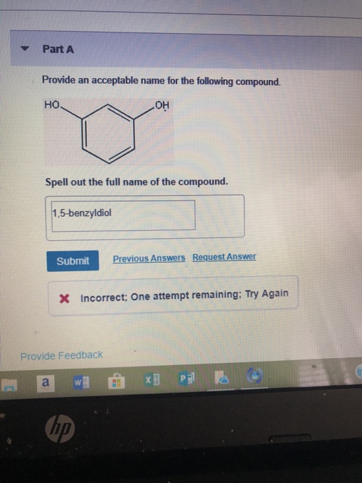 Solved Part A Provide an acceptable name for the following | Chegg.com