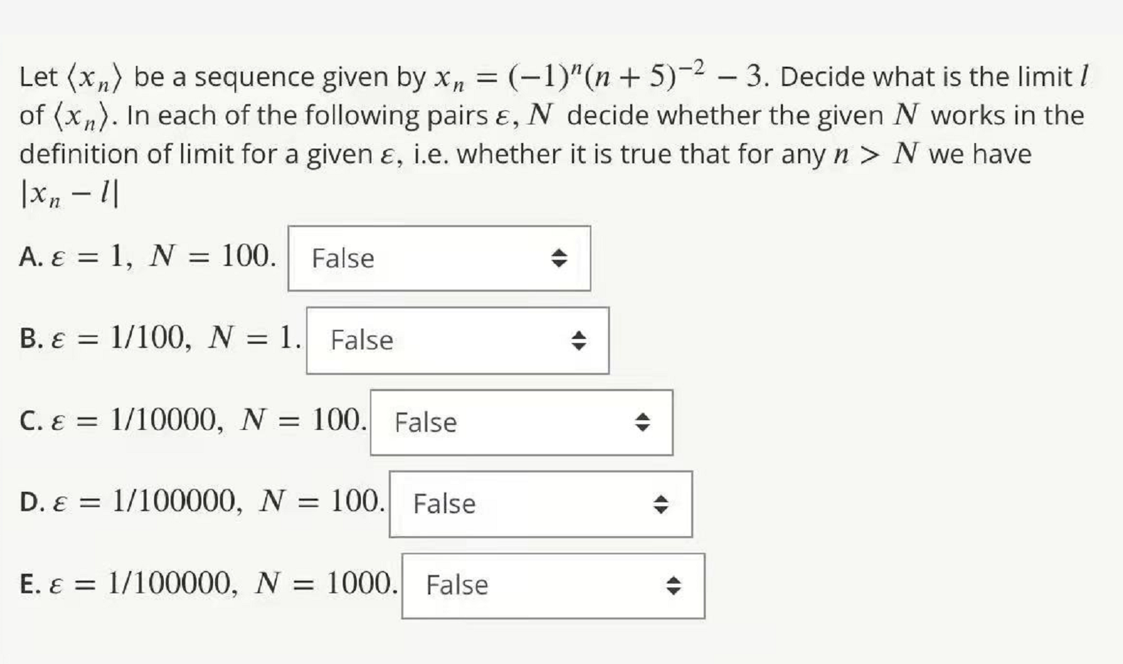 Solved = - Let (xn) be a sequence given by xn = (-1)"(n + | Chegg.com