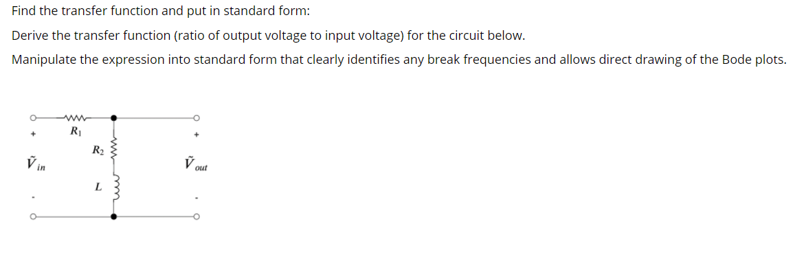 Solved Find the transfer function and put in standard form: | Chegg.com