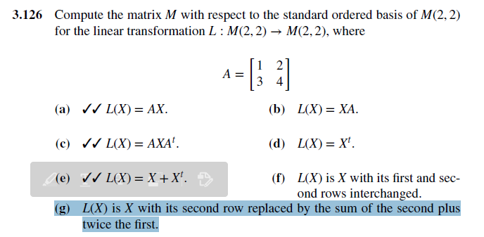 Solved 3.126 Compute the matrix M with respect to the | Chegg.com