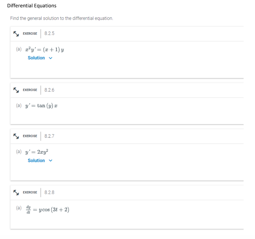 Solved Differential Equations Find the general solution to | Chegg.com