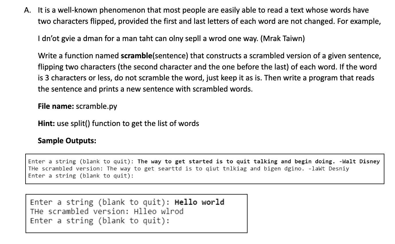 Solved A. It is a well-known phenomenon that most people are | Chegg.com