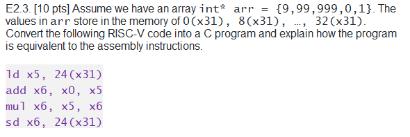 Solved # As minimal RISC-V assembly language example | Chegg.com