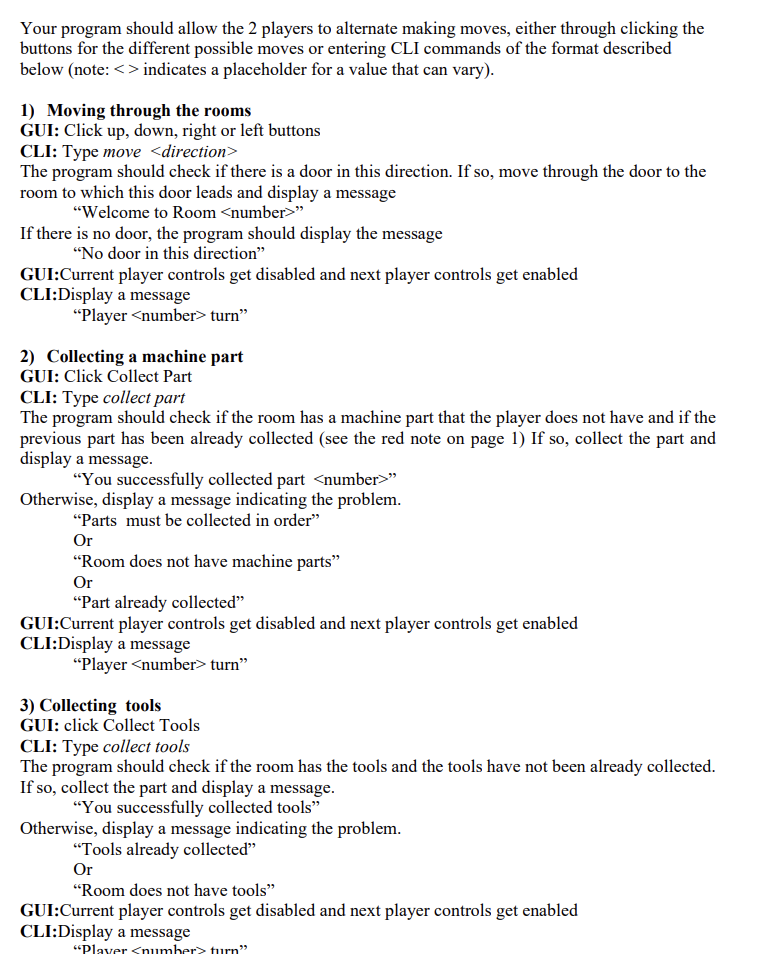 Solved Could you help me implement each class in the | Chegg.com