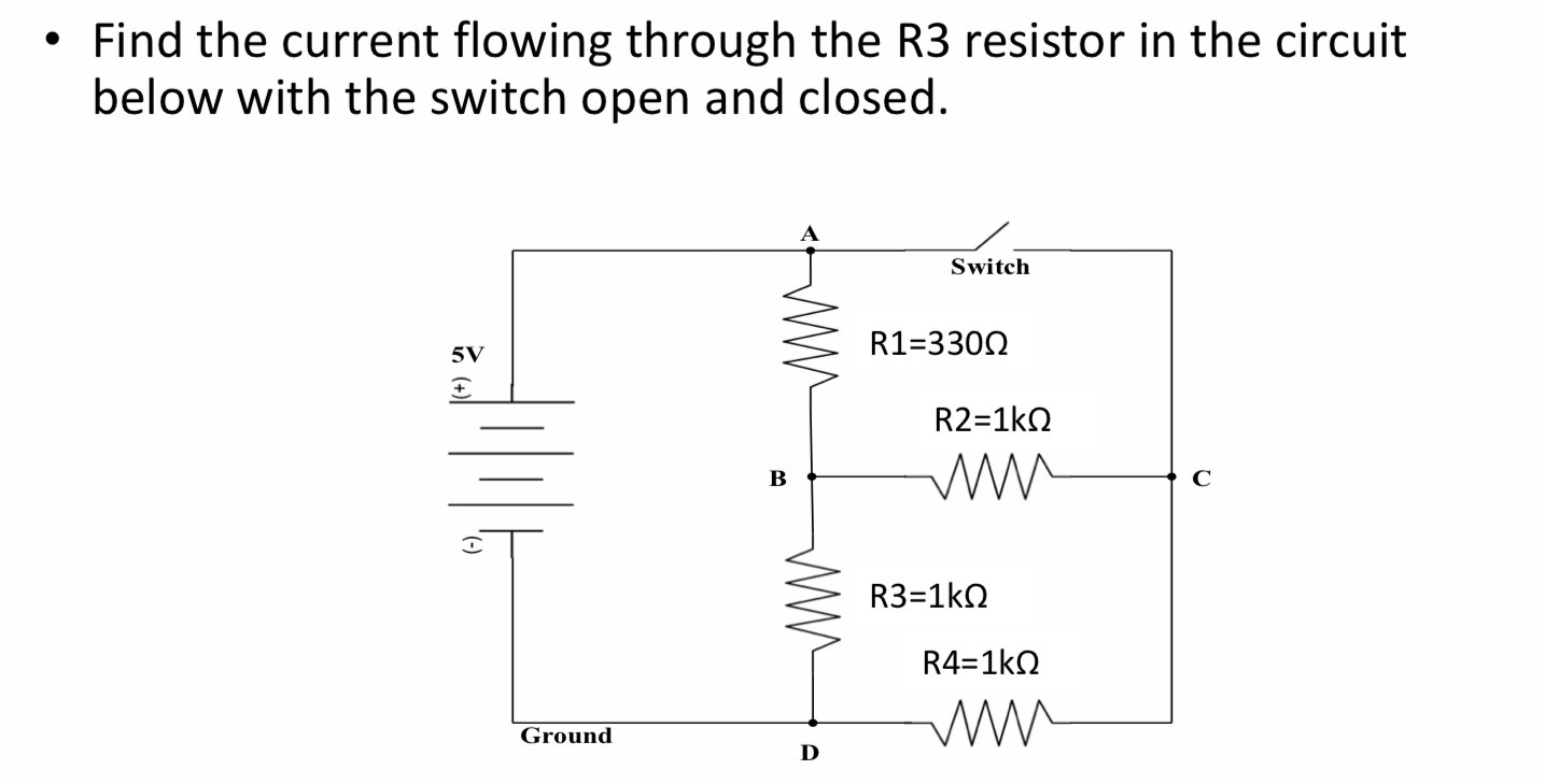 Solved • Find the current flowing through the R3 resistor in | Chegg.com