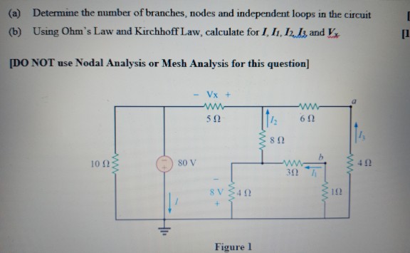 Solved (a) Determine the number of branches, nodes and | Chegg.com