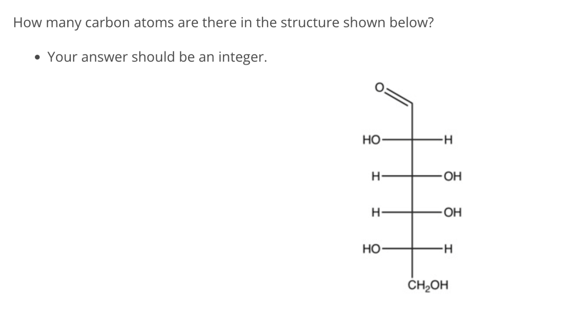 Solved How many carbon atoms are there in the structure | Chegg.com