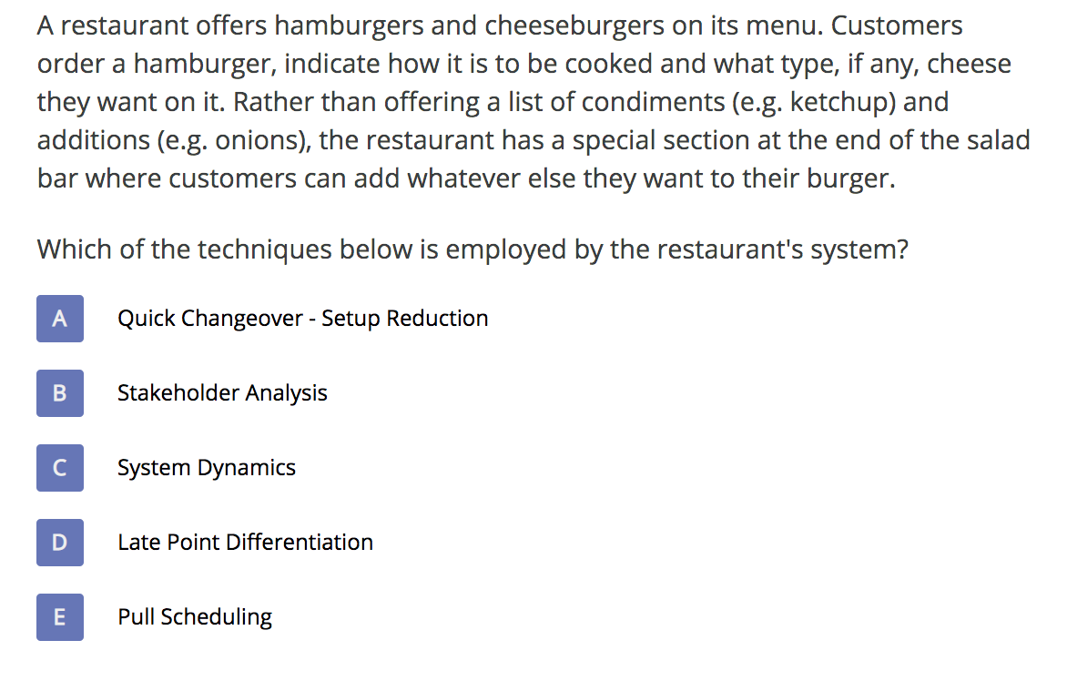 Solved A restaurant offers hamburgers and cheeseburgers on | Chegg.com