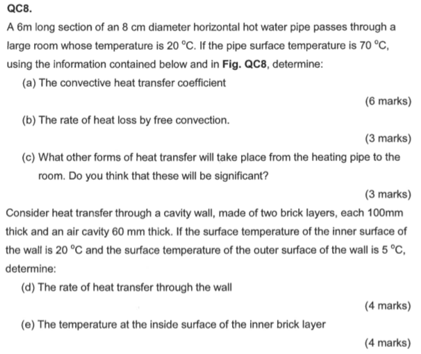 Solved QC8. A 6m long section of an 8 cm diameter horizontal | Chegg.com