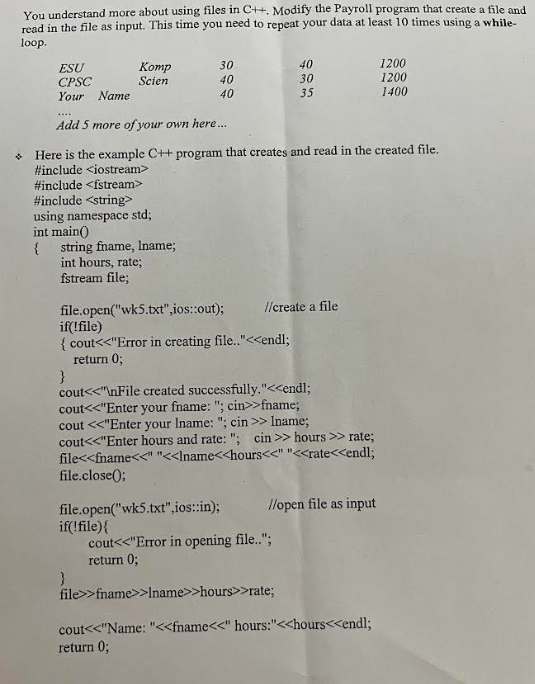 Solved #include #include #include | Chegg.com