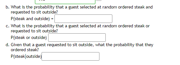 Solved Guests of a fancy dinner party were asked if they | Chegg.com