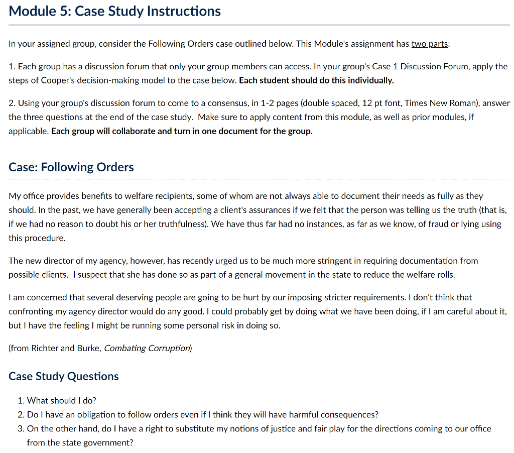 Solved In your assigned group, consider the Following Orders | Chegg.com