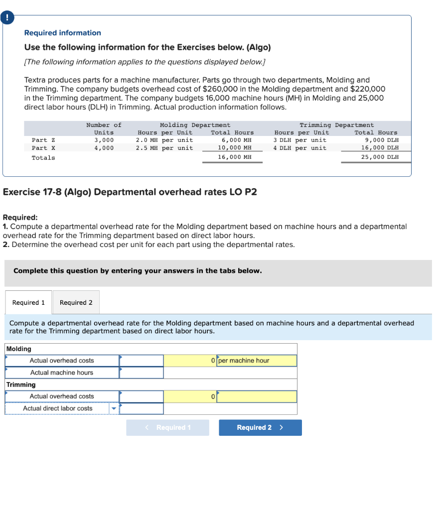Solved Required information Use the following information | Chegg.com