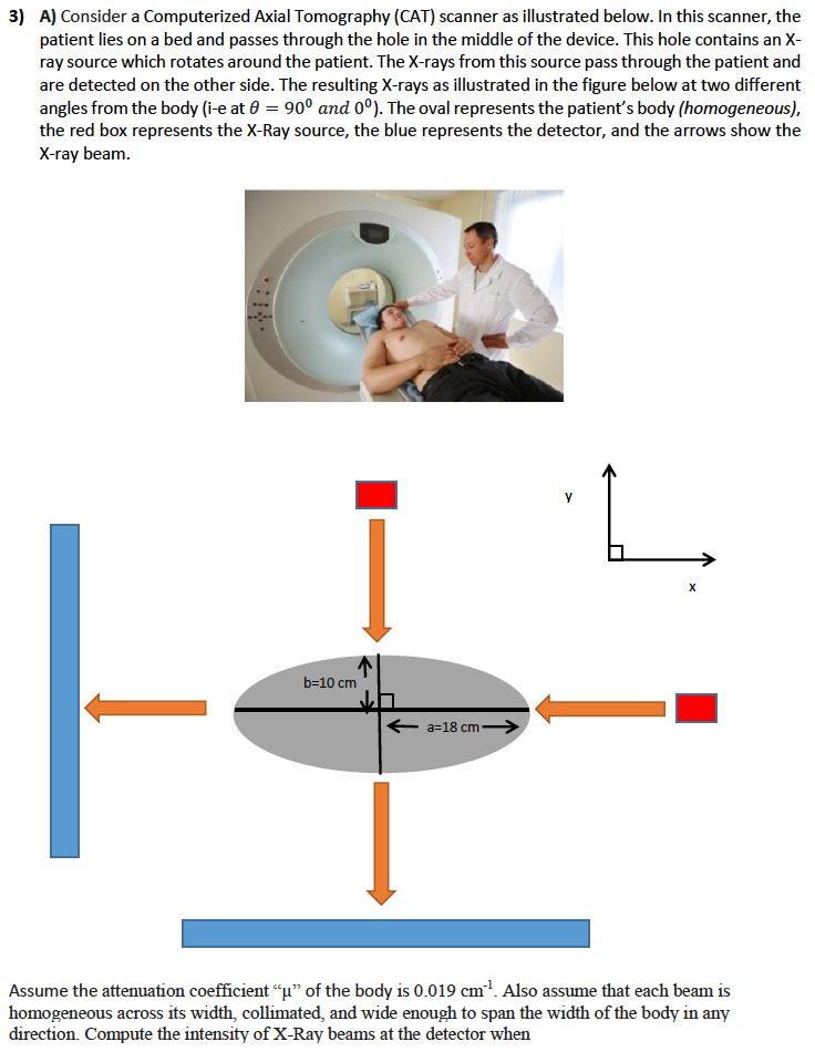 Solved 3) A) Consider a Computerized Axial Tomography (CAT) | Chegg.com
