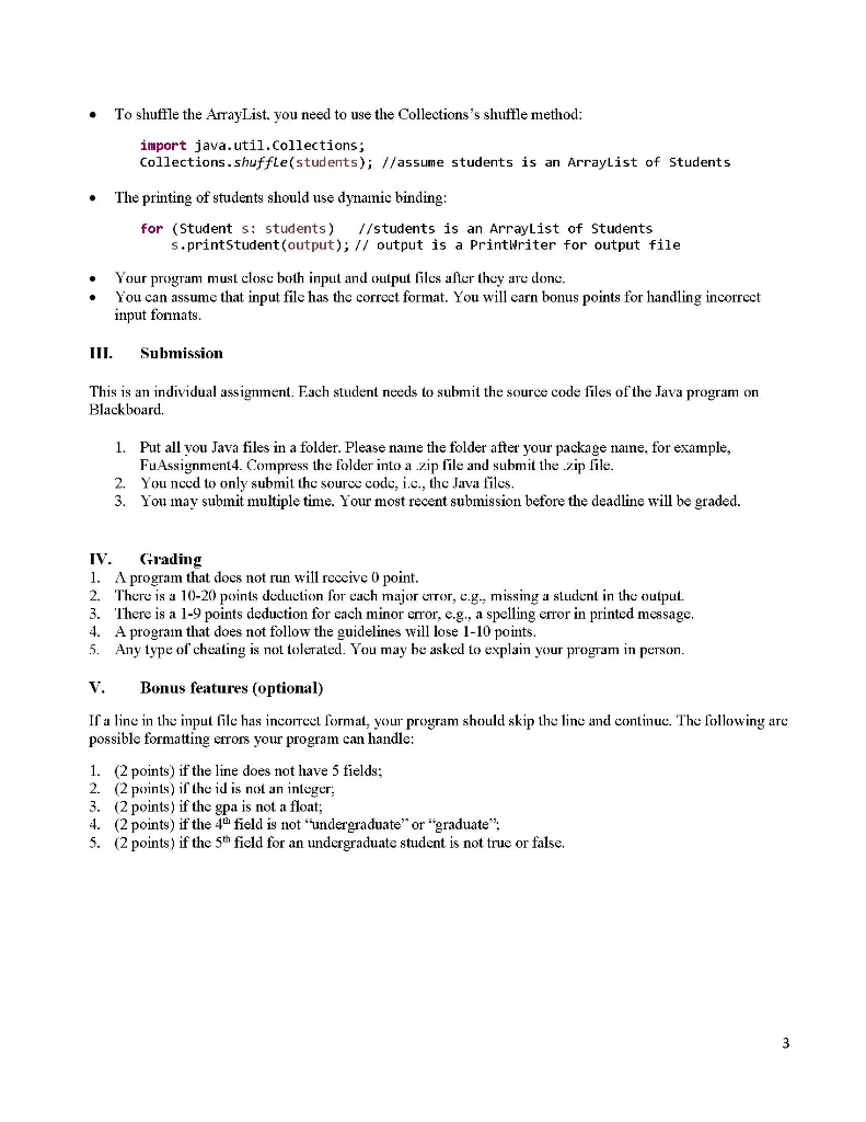 I. General Description In this assignment, you will | Chegg.com