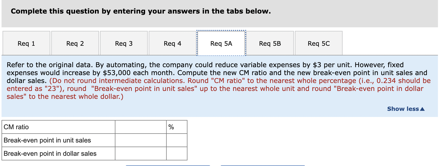 Solved Problem 5-22 (Algo) CVP Applications; Contribution | Chegg.com