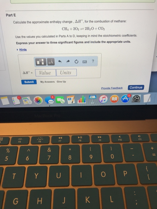 Solved Part E Calculate the approximate enthalpy change·Ar. | Chegg.com
