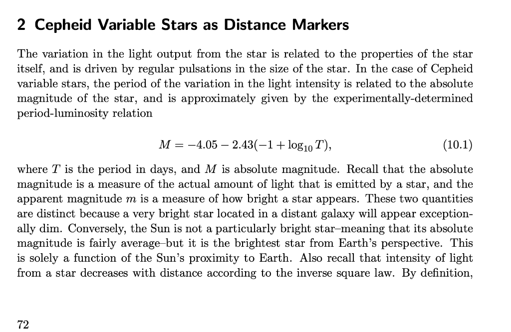 Figure 1: This is a plot of apparent magnitude vs. | Chegg.com