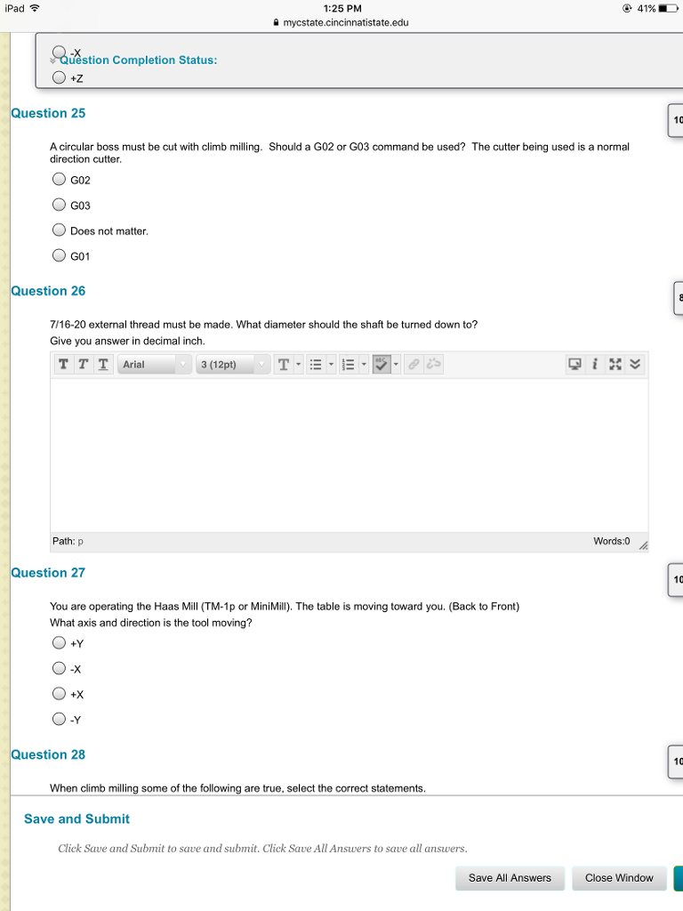 Solved iPad 1:25 PM mycstate.cincinnatistate.edu @ 41% Ad | Chegg.com