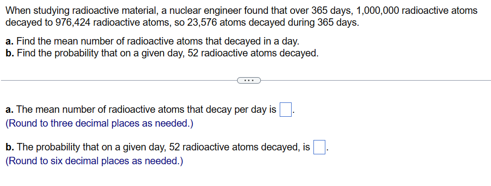 Solved When studying radioactive material, a nuclear | Chegg.com