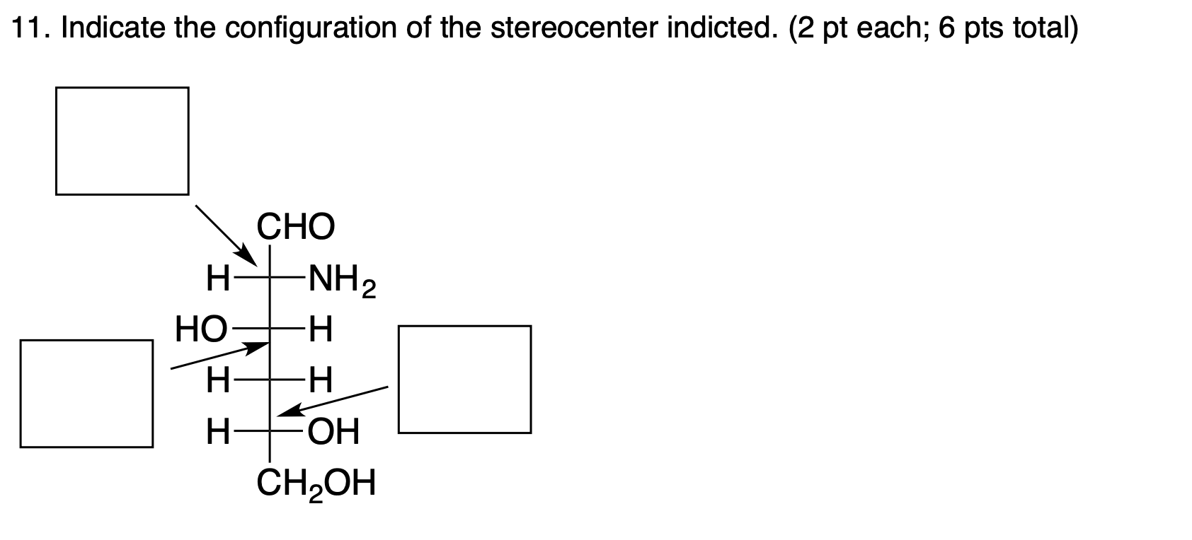 Solved Indicate the configuration of the stereocenter | Chegg.com