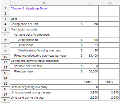 Solved The Chapter 6 Form worksheet is to be used to create | Chegg.com