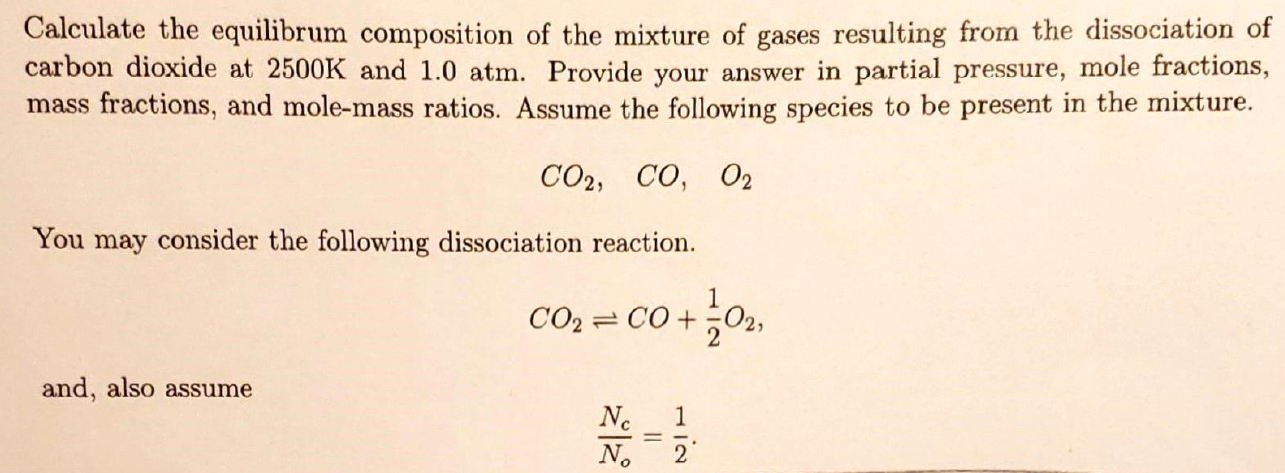 Solved Calculate the equilibrum composition of the mixture | Chegg.com