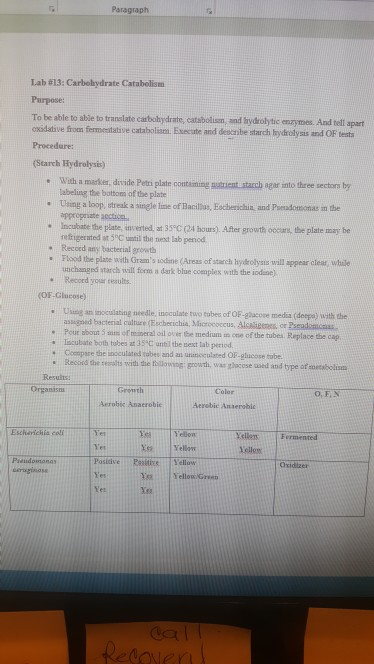 Solved i have been stuck with this lab report i am doing . | Chegg.com