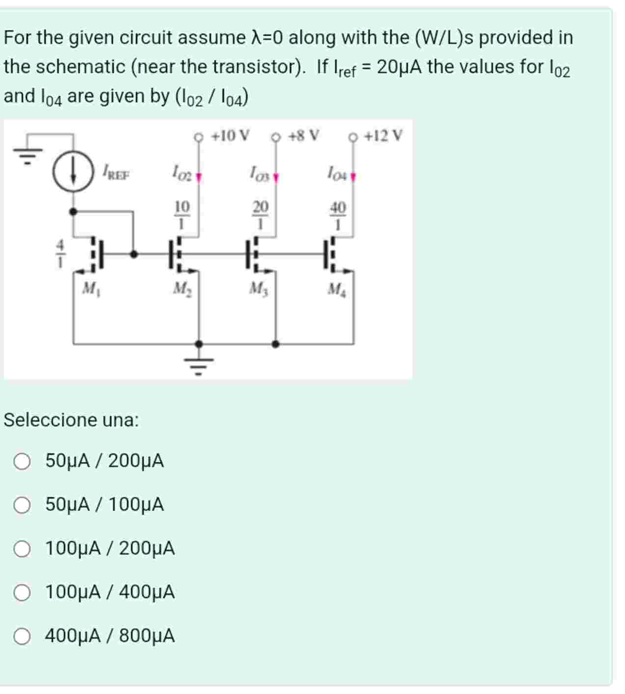 Solved For the given circuit assume λ=0 ﻿along with the | Chegg.com