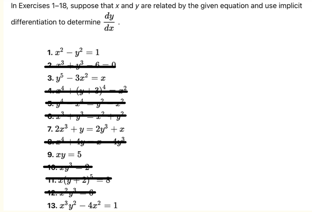 Solved In Exercises 1-18, ﻿suppose that x and y are related | Chegg.com