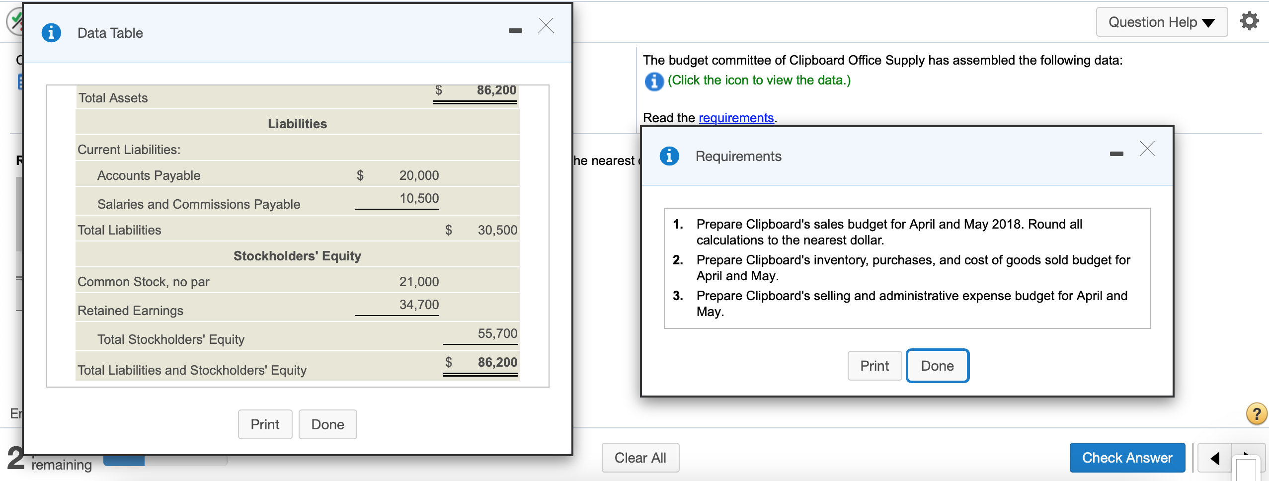 Solved Printer Office Supply's March 31, 2018, balance sheet | Chegg.com