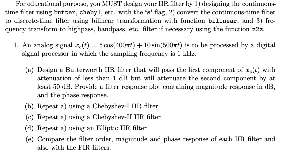 Solved Code in MATLAB please! | Chegg.com Solved Code in MATLAB please! | Chegg.com