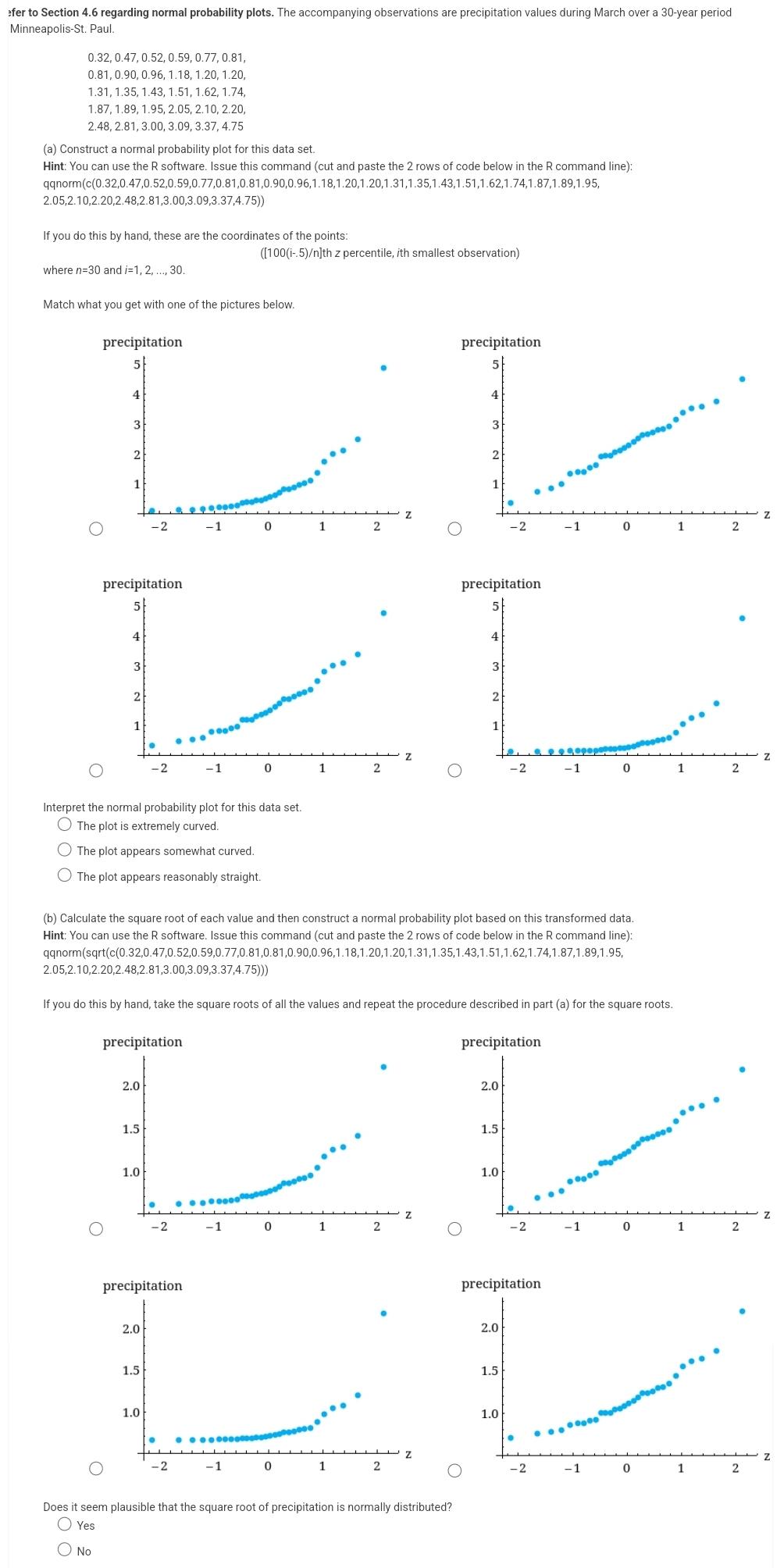 Solved fer to Section 4.6 regarding normal probability | Chegg.com