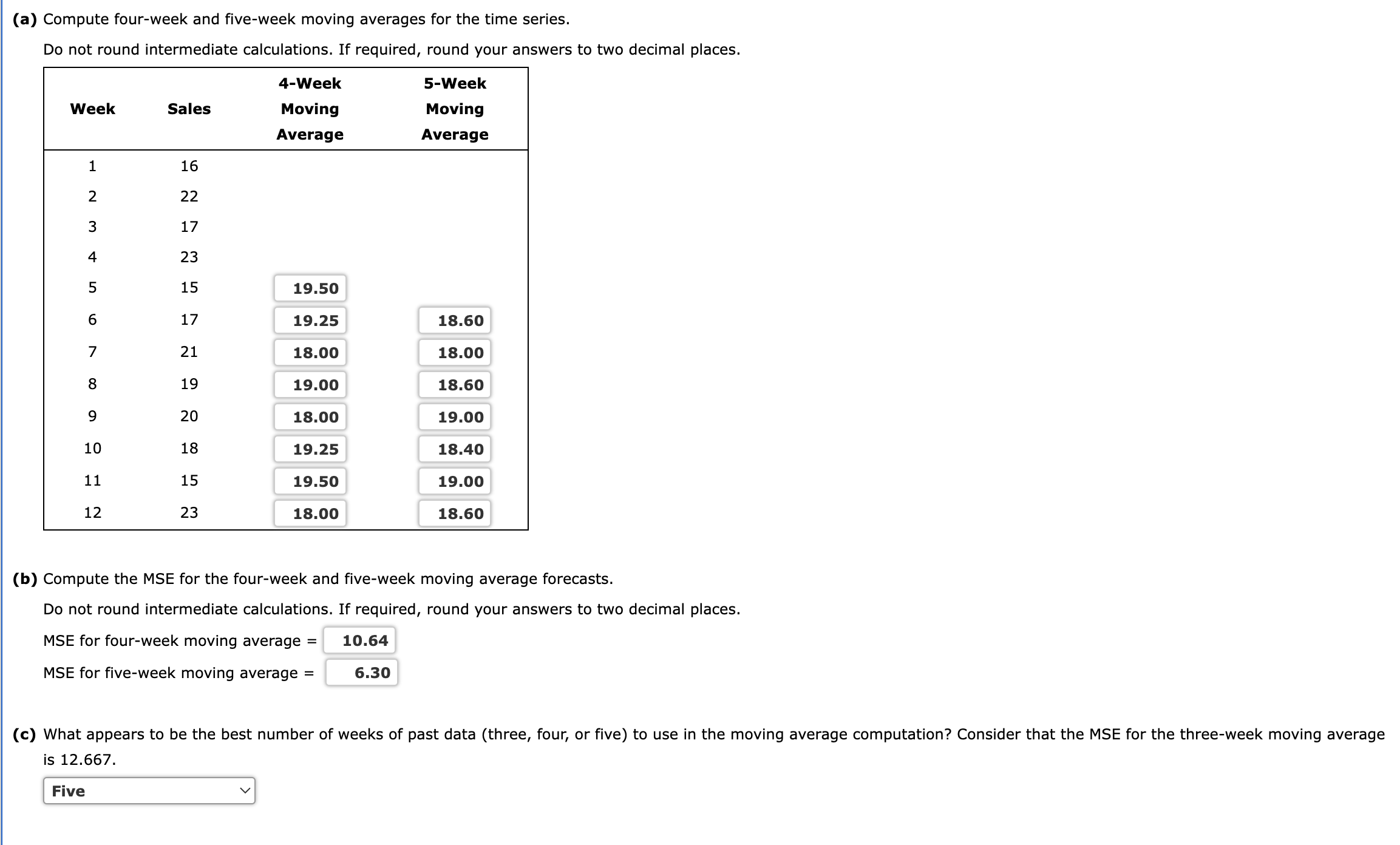 Solved Refer to the gasoline sales time series data in the | Chegg.com