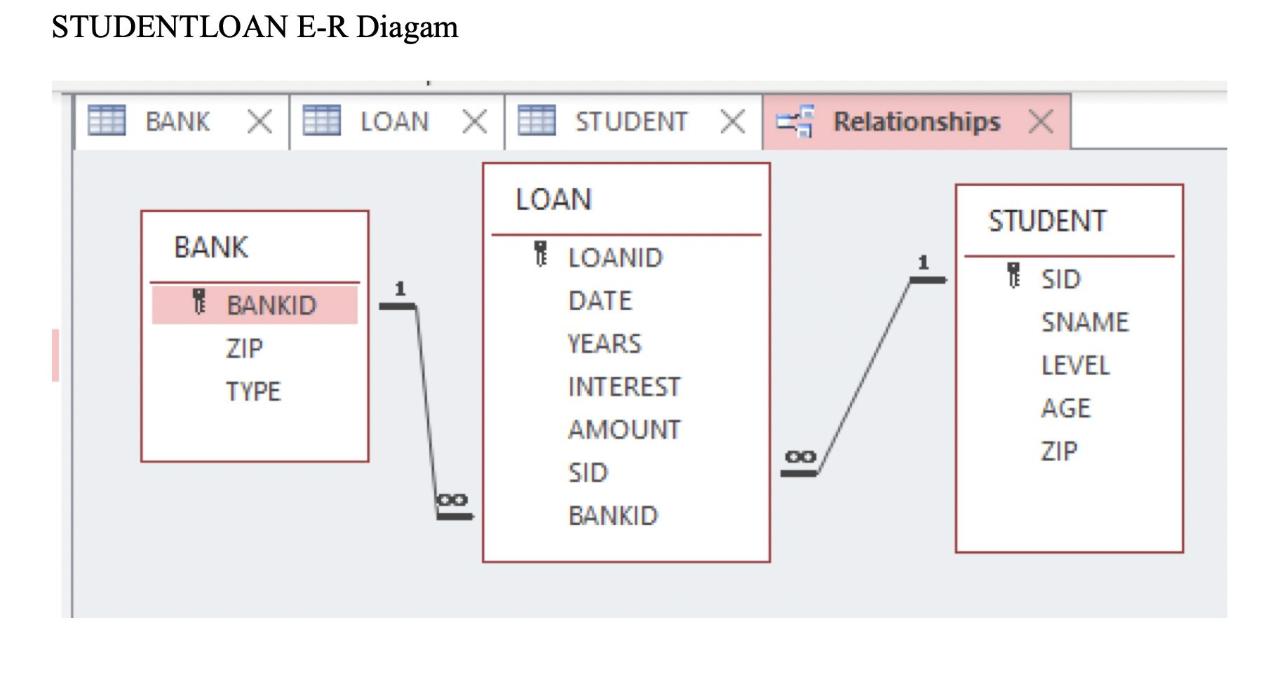 Solved Use the STUDENTLOAN database to answer for the | Chegg.com
