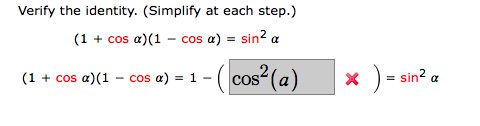 Solved Verify the identity. (Simplify at each step.) (1 + | Chegg.com
