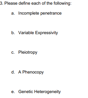Solved 3. Please define each of the following: a. Incomplete | Chegg.com
